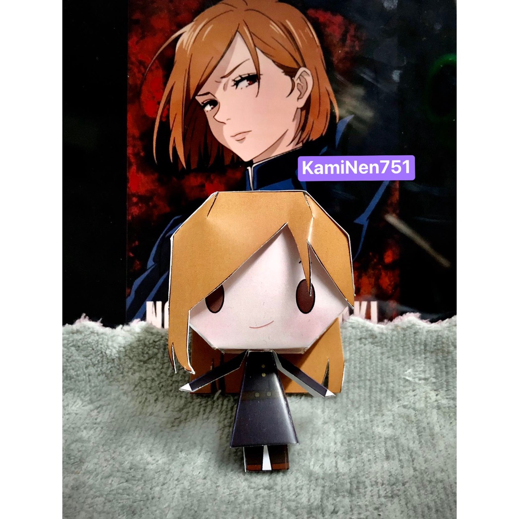 Mô hình giấy tự lắp ghép KamiNen Jujutsu Kaisen - Nobara Kugisaki Chibi ...