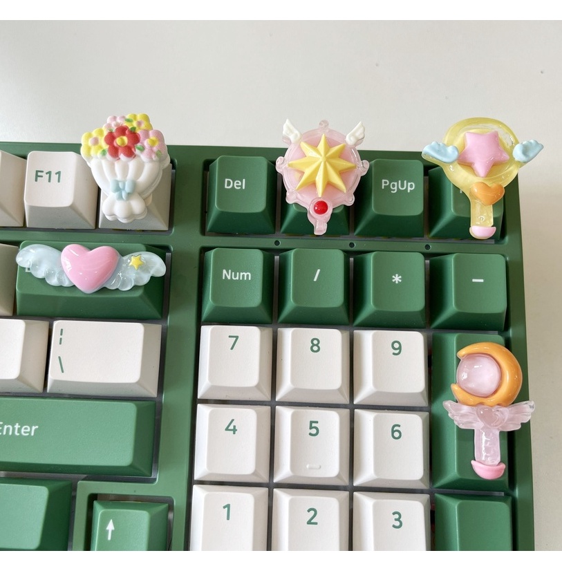 Keycap Lẻ Quà Tặng Hoa Cưới Sakura Thủy Thủ Mặt Trắng Phím Lẻ R4 PBT ...