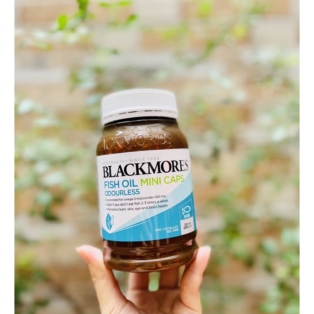 Dầu Cá Không Mùi Blackmores Odourless Fish Oil Mini Caps 400 Viên Úc ...