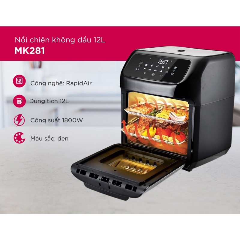 Nồi chiên không dầu Mshio MK281 ( 12 Lít ) | Shopee Việt Nam