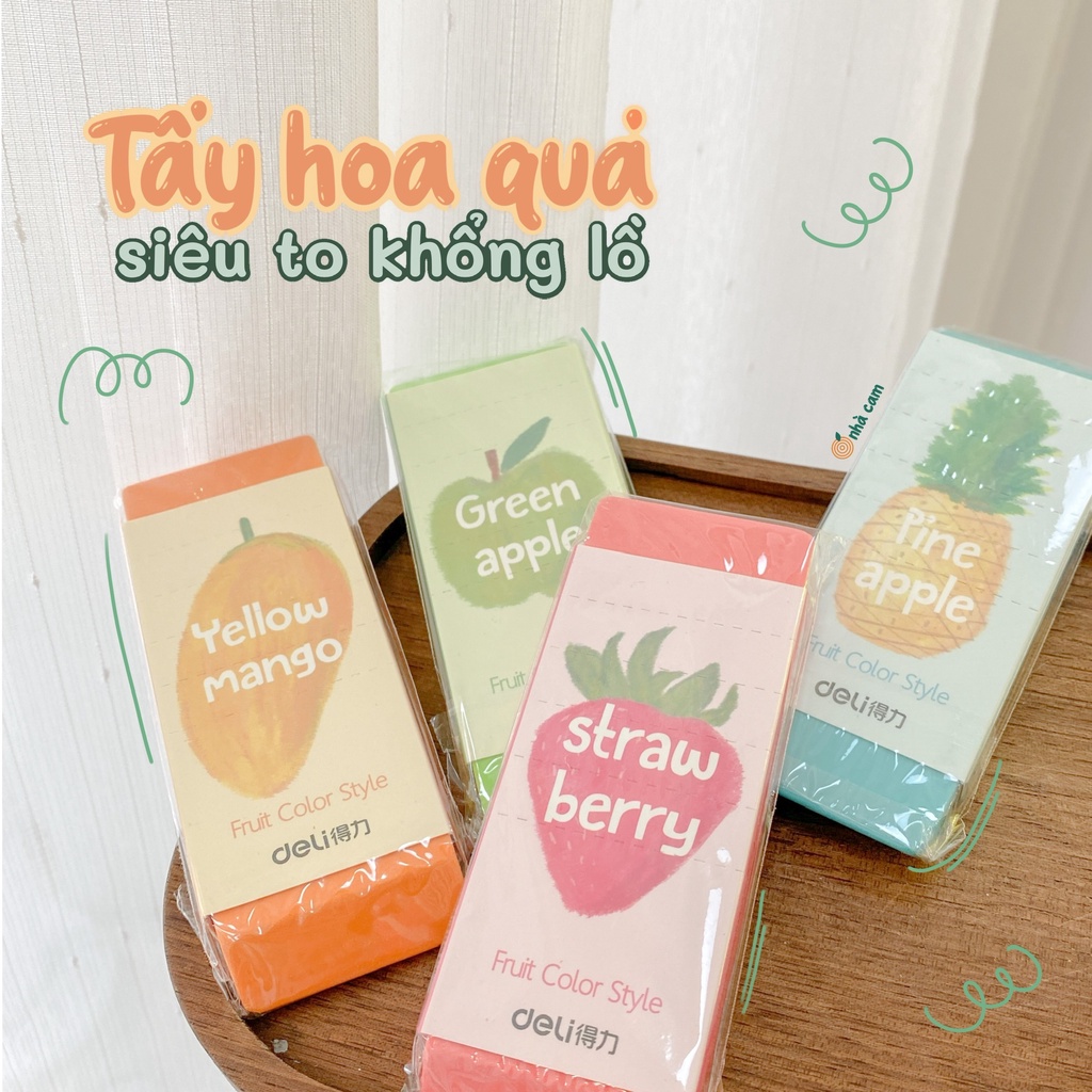 Tẩy Khổng Lồ Hoa Quả Deli 71050 Nhà Cam | Shopee Việt Nam