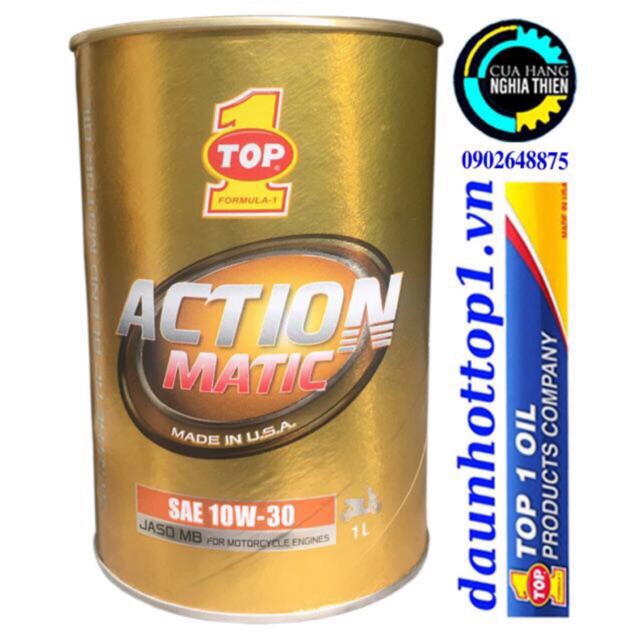 Nhớt TOP 1 Action Matic 10W-30 1Lít | Shopee Việt Nam