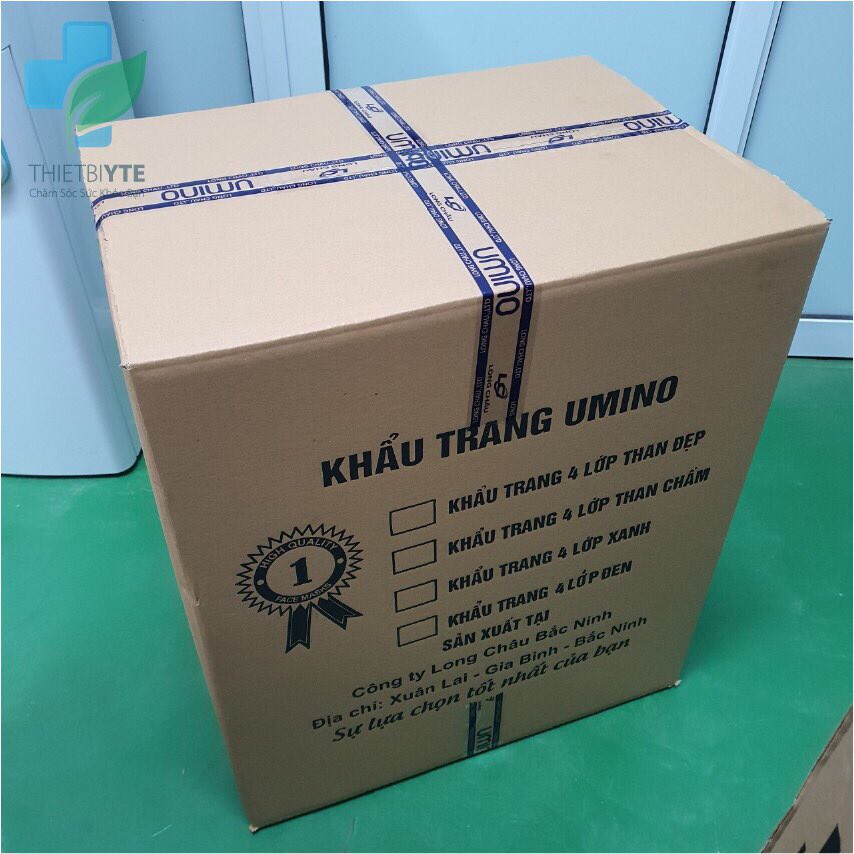 [Sỉ Nguyên Thùng] [1 thùng 50 hộp ] Khẩu Trang Y Tế UMINO 4 Lớp dập ...