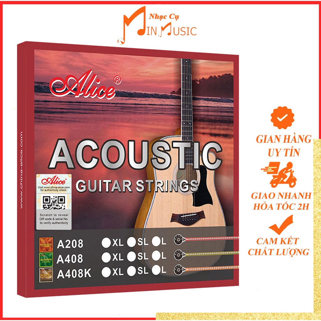 Dây Đàn Guitar Acoustic Alice A408 I Chính Hãng Alice | Shopee Việt Nam