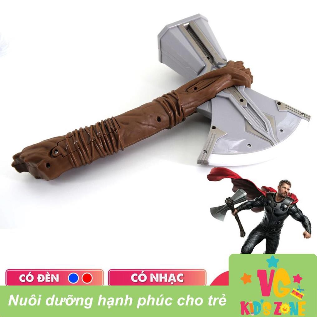 Rìu Thần Sấm THOR có nhạc và đèn, đồ chơi trẻ em 5+ hóa trang nhân vật ...