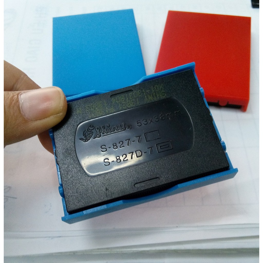 Khay Mực/ Thẻ Mực/Tampon Shiny S-827-7 / S-827D-7 Dùng Cho Dấu Shiny S ...