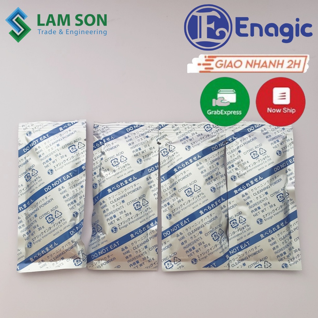 Combo 4 gói bột vệ sinh máy lọc nước Kangen LeveLuk K8, SD501, Jr... (CITRIC ACID- Cleaning ...