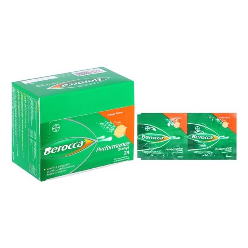 Viên sủi bổ sung Vitamin Berocca Performance Mango 24 Viên / Hộp ...