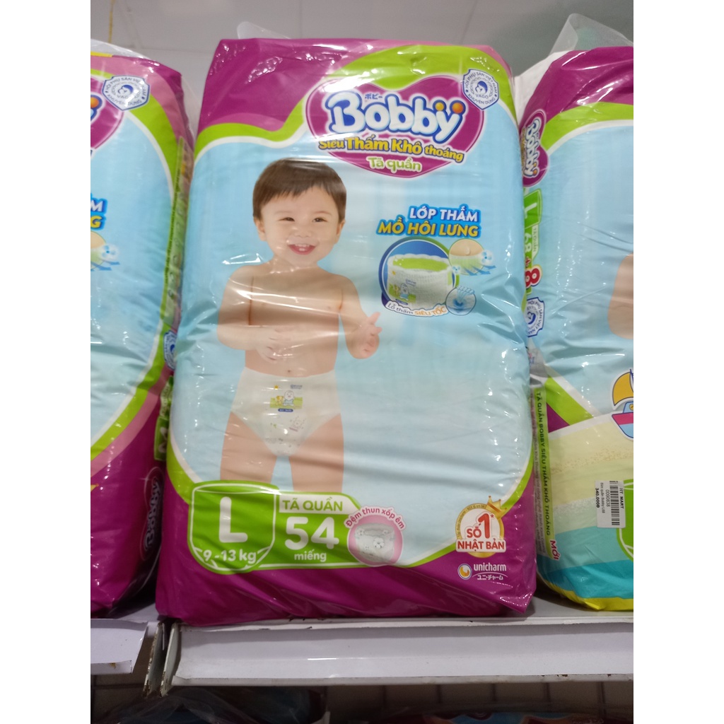 Bỉm Bobby, Tã Quần Bobby Đủ Size S20/ S24/ M18/ M22/ M42/ M62/ L16/ L38 ...