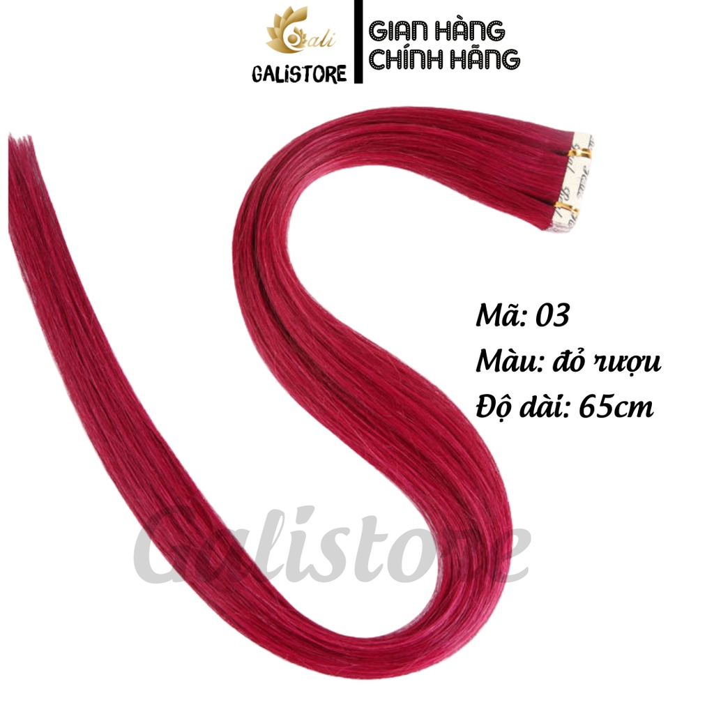 Tóc line dán làn từ sợi protein, Tóc giả đẹp tóc kẹp dài thẳng light ...