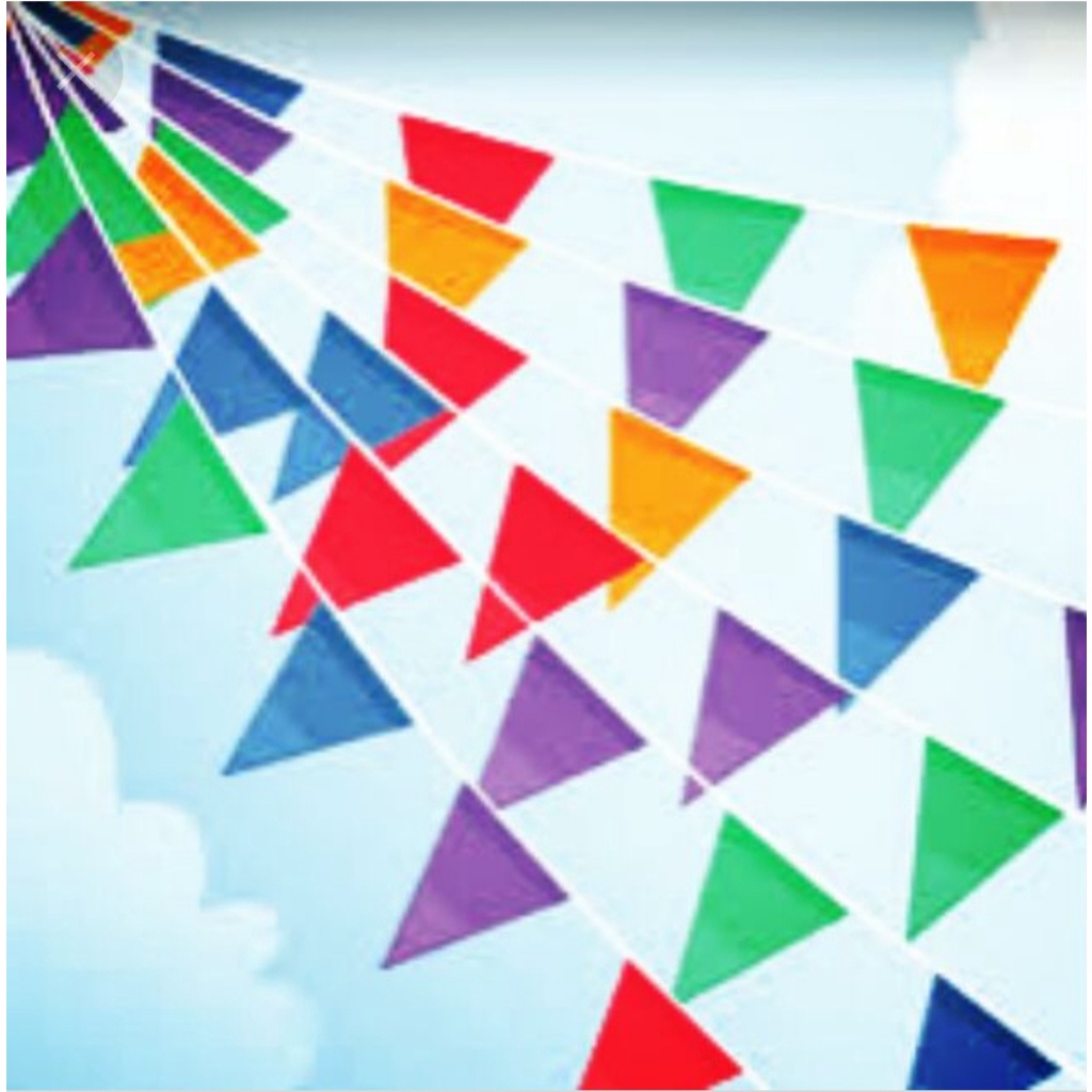 Cờ dây cờ đuôi nheo cờ tam giác treo trang trí lễ hội vải dày đẹp | Shopee Việt Nam