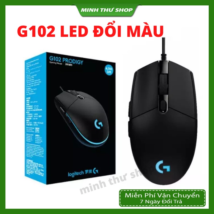 [G102] Chuột gaming chuột máy tính logitech G102 Led RGB 8000DPI ,Có Đèn Led Bảo Hành 12 Tháng ...
