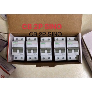 SINO - Cầu dao Aptomat CB 2P 2 Pha 2 tép Sino 10A 16A 20A 25A 32A 40A 50A 63A Cam kết chính hãng ...