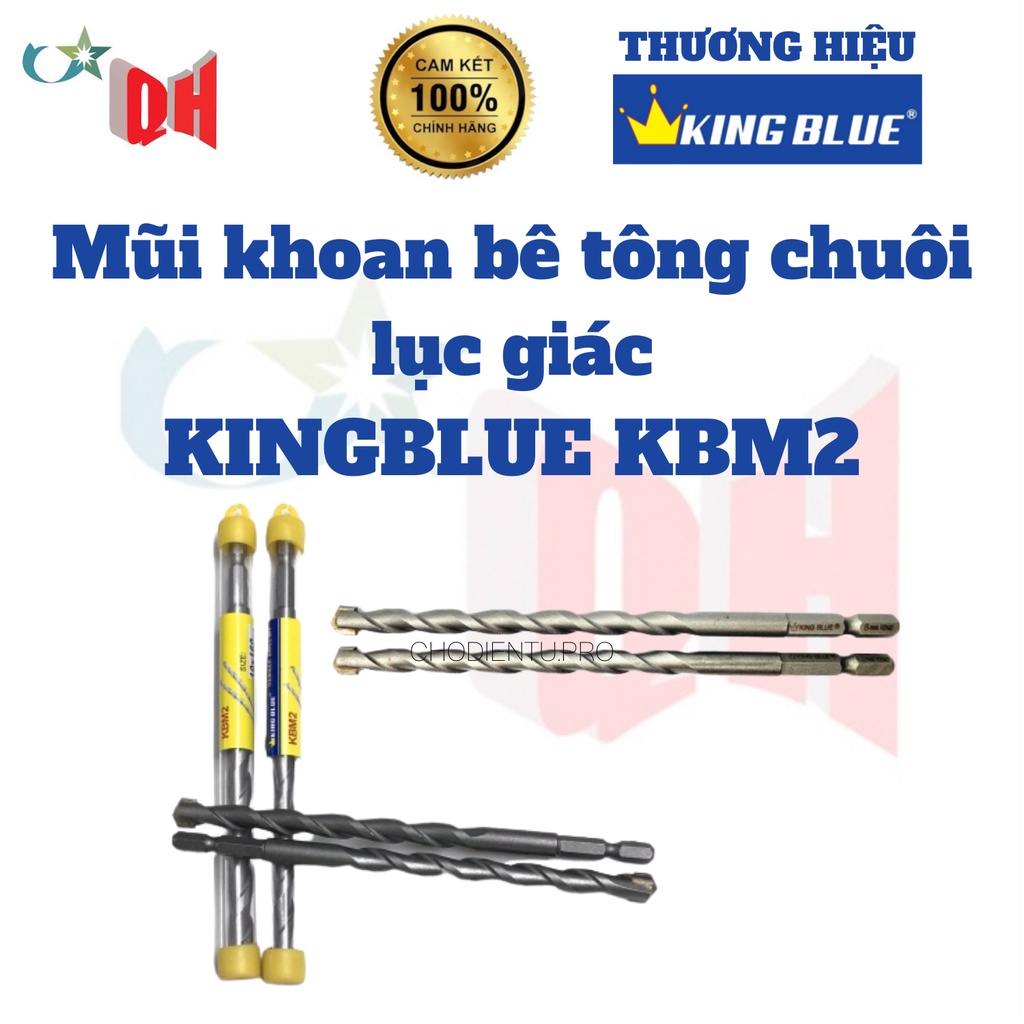 Mũi Khoan Bê Tông Chuôi Lục Giác KINGBLUE KBM2 - HÀNG CHÍNH HÃNG ...