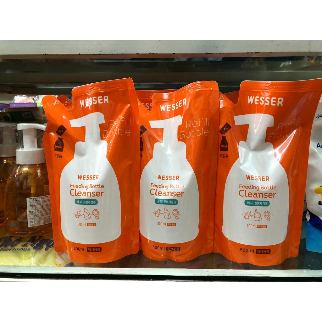[CHÍNH HÃNG] [GIÁ TỐT] NƯỚC RỬA BÌNH SỮA WESSER DẠNG GÓI | Shopee Việt Nam