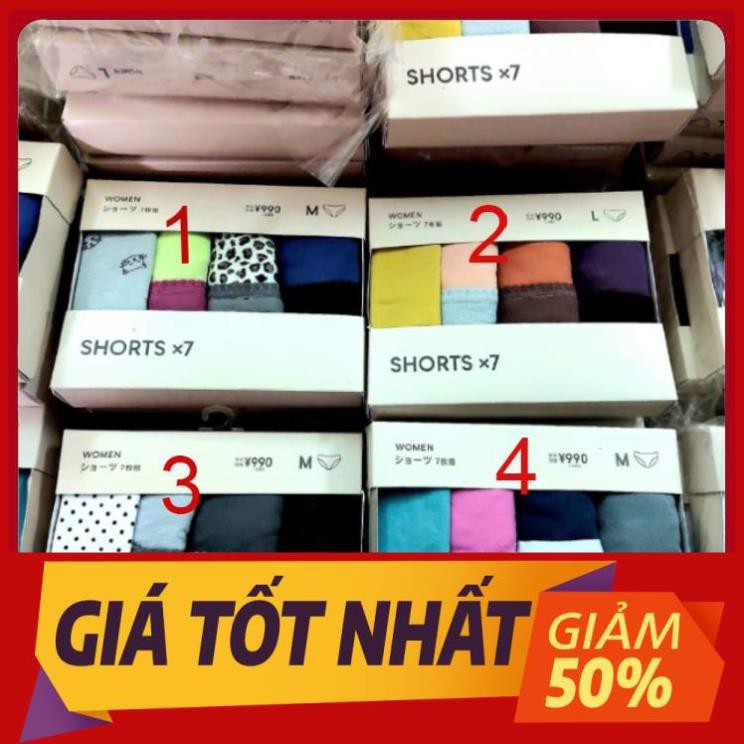Set 7 chiếc quần chíp Gu chính hãng Nhật | Shopee Việt Nam