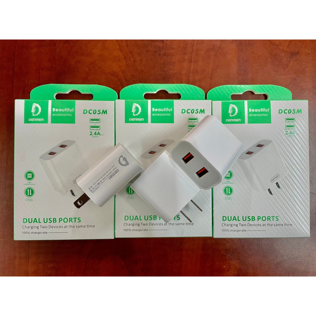 CÓC SẠC DENMEN DC05M 2 USB CHÍNH HÃNG | Shopee Việt Nam