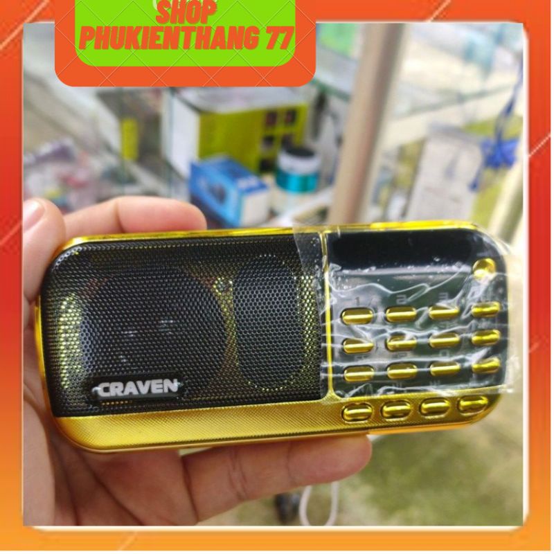 LOA, ĐÀI CRAVEN CR - 836 / 836S, Nghe thẻ nhớ/ USB/FM | Shopee Việt Nam
