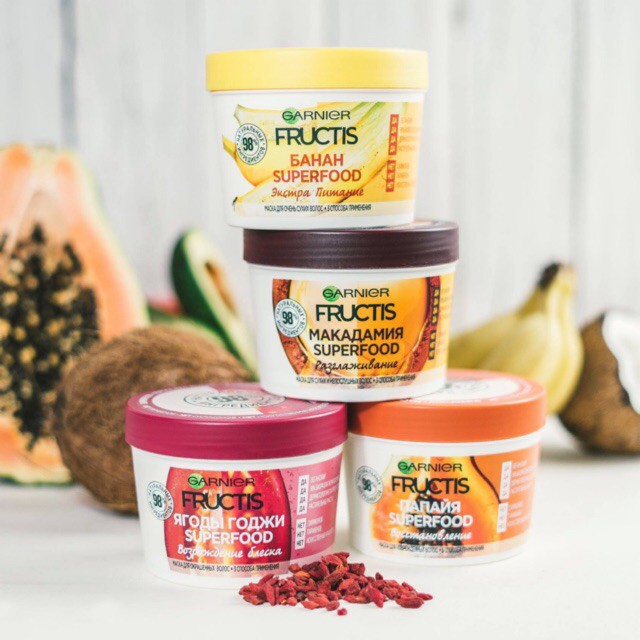 Ủ tóc Garnier Fructis 3 trong 1 390ml | Shopee Việt Nam