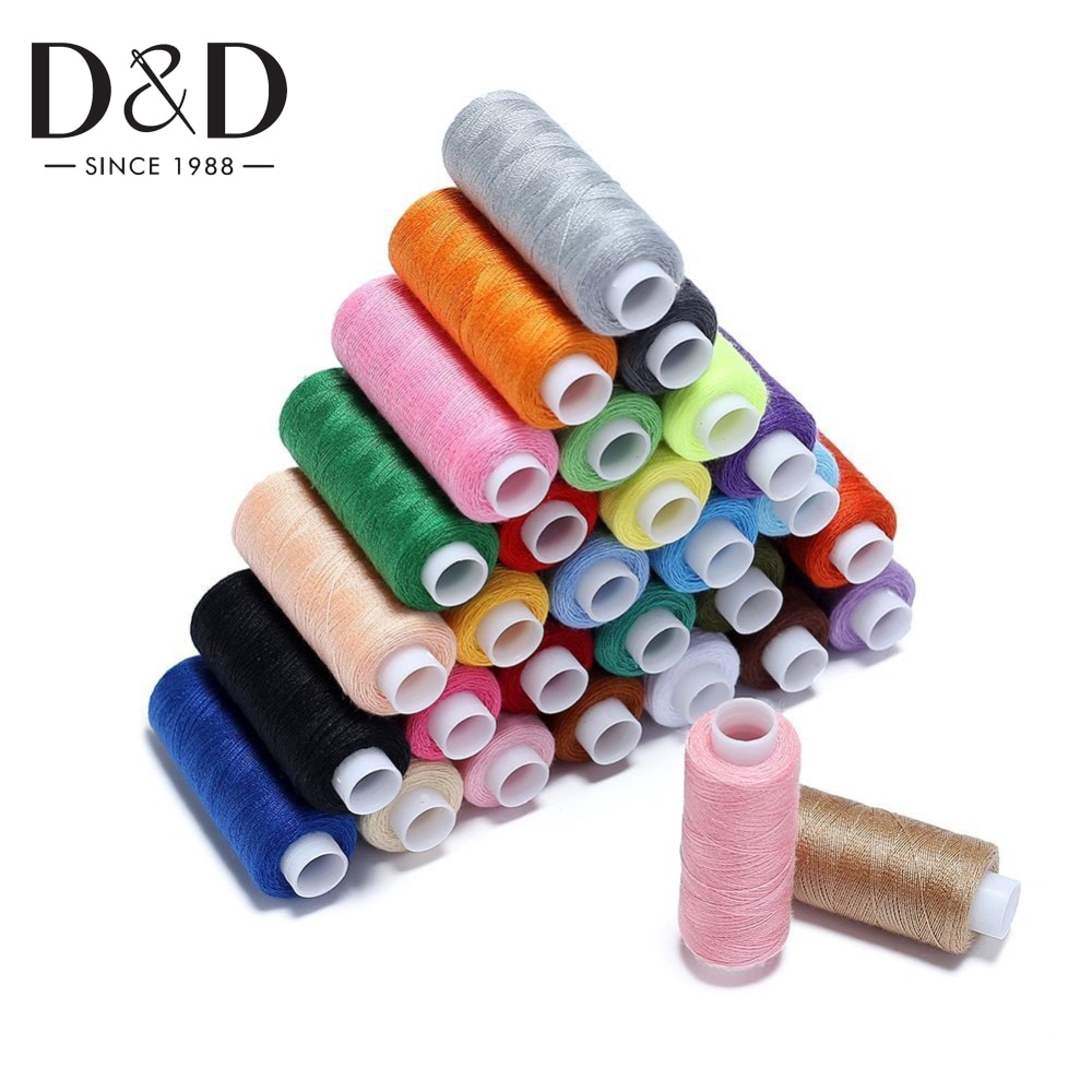 1Set 39 Color Sewing Thread Set 200 Yards Durable Polyester Embroidery ...