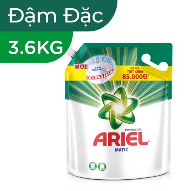 Nước giặt Ariel 3,6L các màu túi | Shopee Việt Nam
