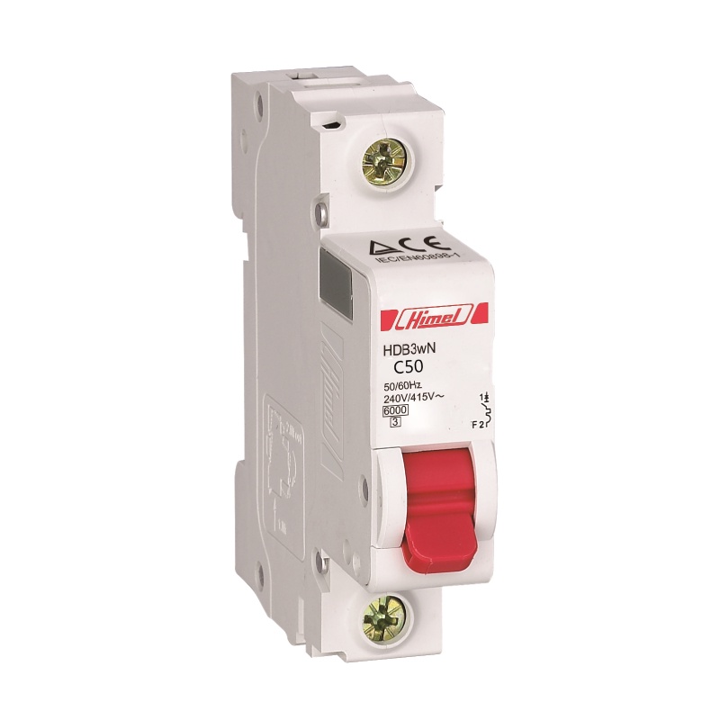 Atomat dạng tép, 1 cực, dòng định mức 50A, dòng cắt ngắn mạch 6ka, MCB ...