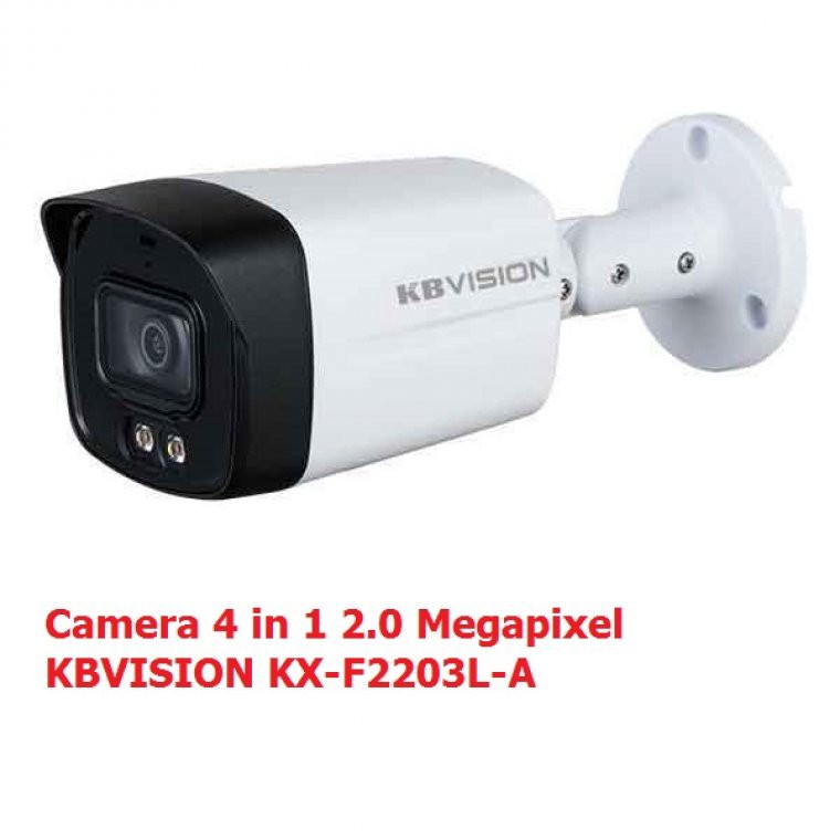 Camera 4 in 1 2.0 Megapixel KBVISION KX-CF2203L-A tích hợp míc, có màu ...