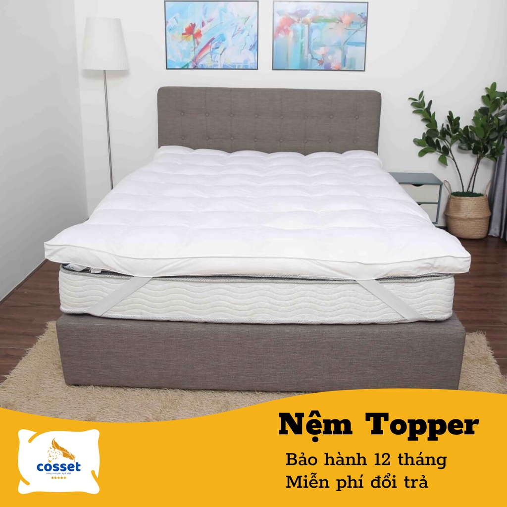 Nệm toppper kim cương dày 5 - 7 cm COSSET TP01 | Shopee Việt Nam