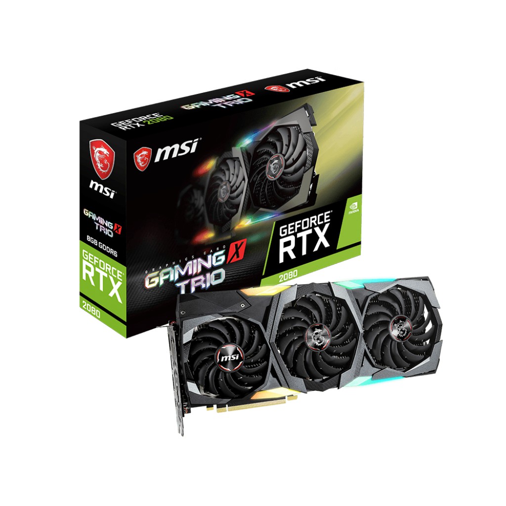 VGA CARD MSI RTX 2080 GAMING X TRIO (new 100%, trôi bảo hành) | Shopee ...