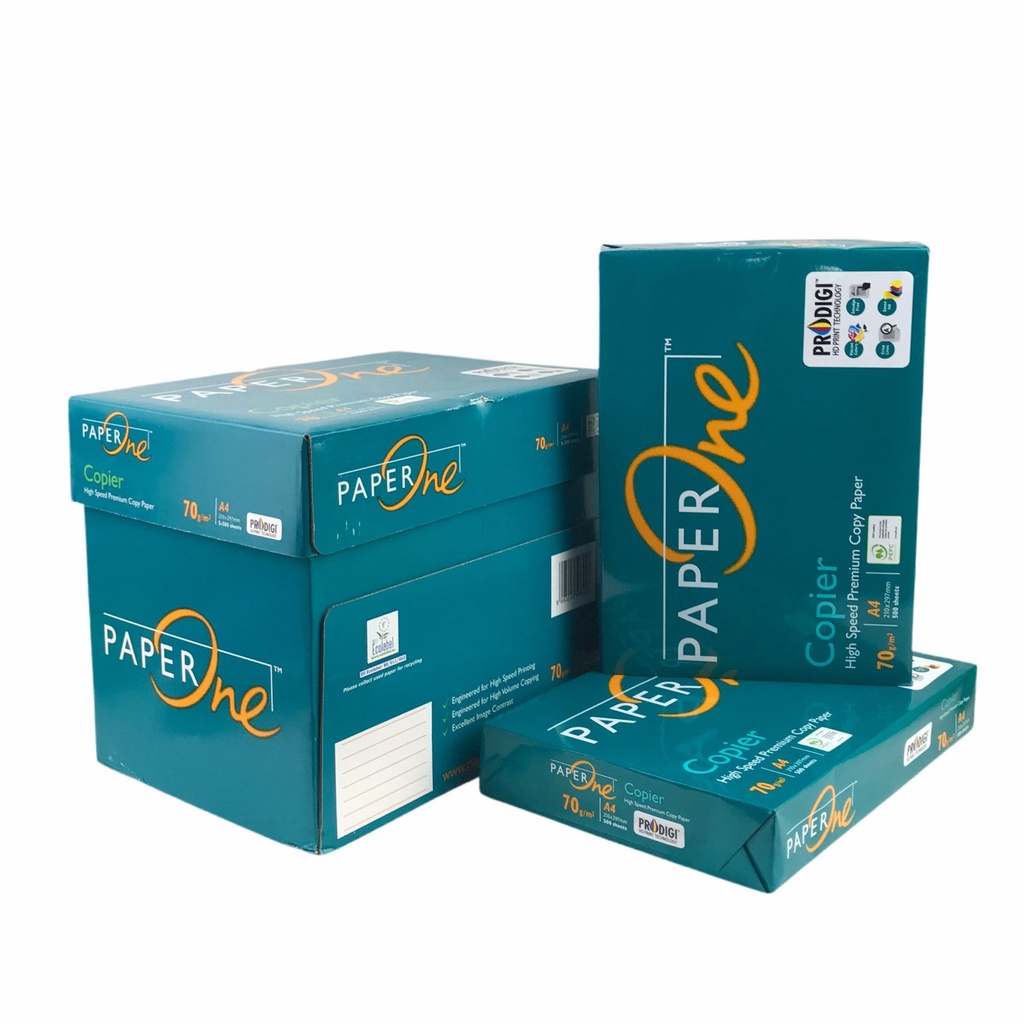Giấy A4 Paper One dày 70gsm - 80gsm 500 tờ (1 ream) BIGSUKA | Shopee ...