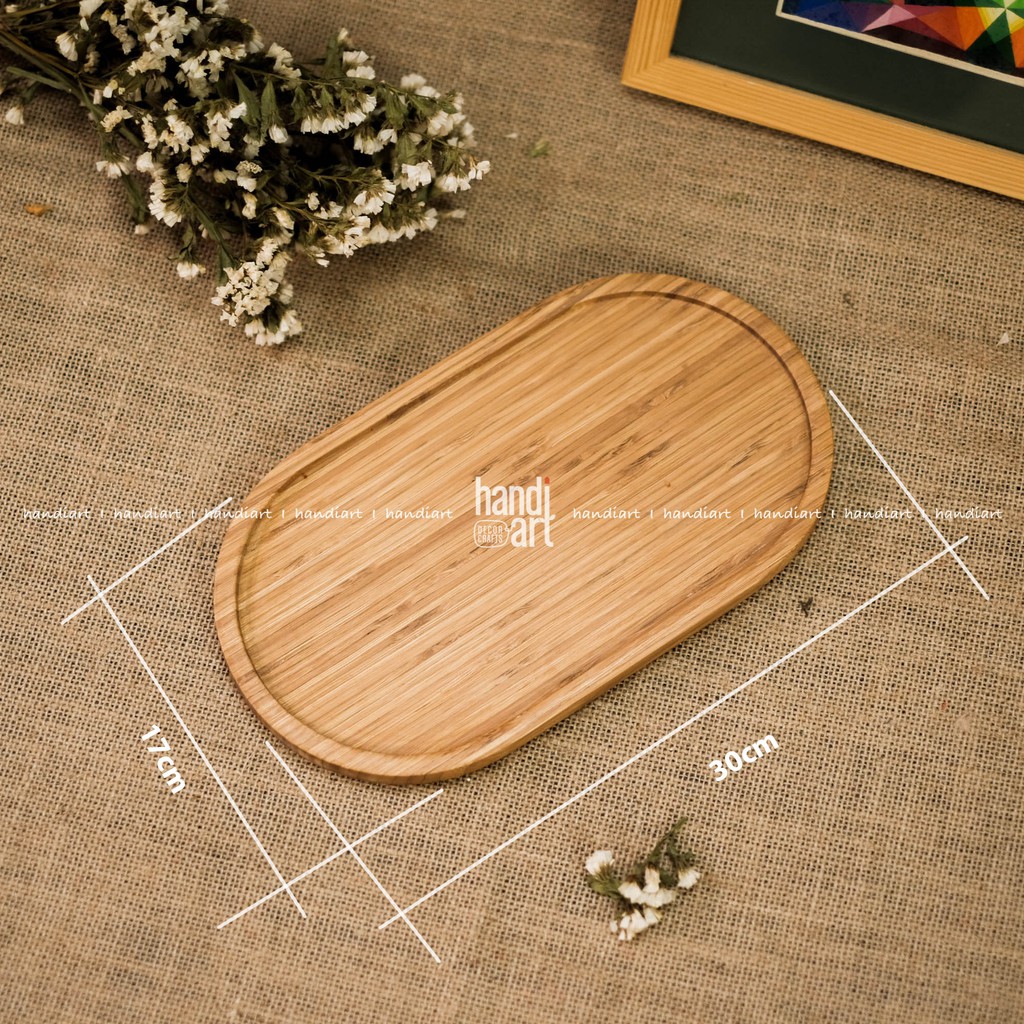 Khay gỗ tre Oval - Khay tre tự nhiên - Khay tre đựng thức ăn - bamboo ...