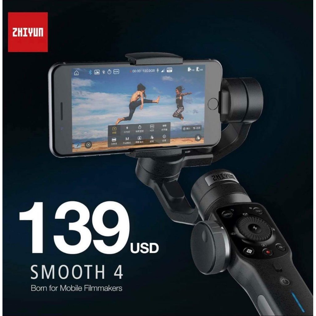 Zhiyun Smooth 4 – Tay cầm gimbal chống rung điện thoại Hàng chính hãng | Shopee Việt Nam