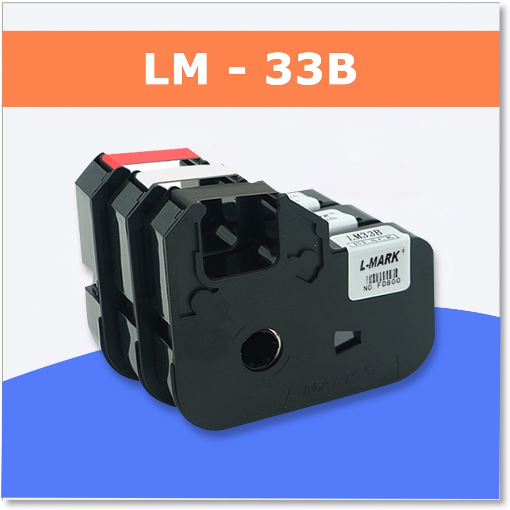 LM33B: Băng mực in cho máy in ống lồng đầu cốt LK-320 màu đen 12mm x ...
