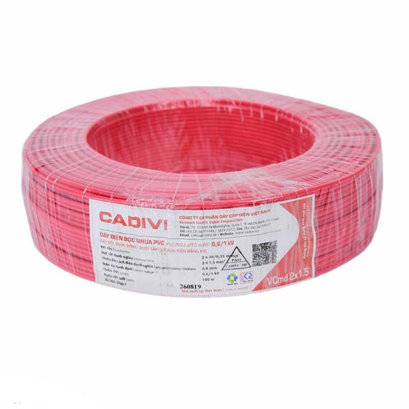Dây Điện Đôi CADIVI (2X0,5 - 2X0,75 - 2X1 - 2X1,5) | Shopee Việt Nam