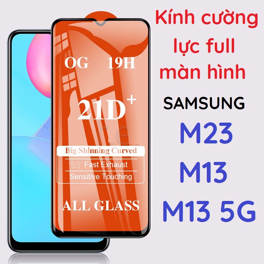 Kính cường lực Samsung M23 / M13 / M13 5G full toàn màn hình, full keo, chuẩn bền đẹp | Shopee ...