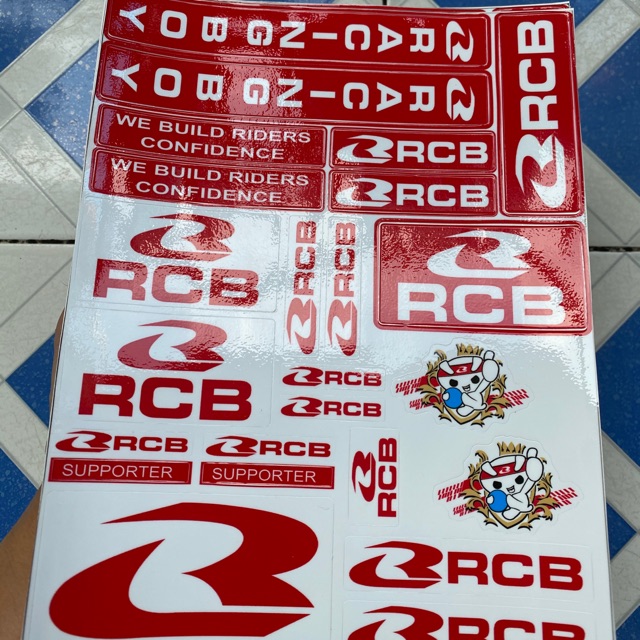 Sét tem logo rcb racing | Shopee Việt Nam