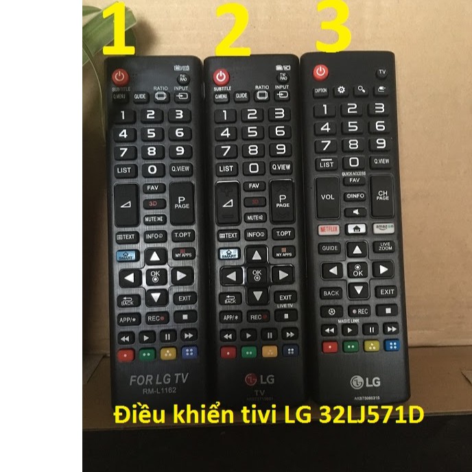 Remote Điều khiển tivi LG 32LJ571D,điều khiển tivi LG 32 inch smart ,remote tivi LG 32 inch ...