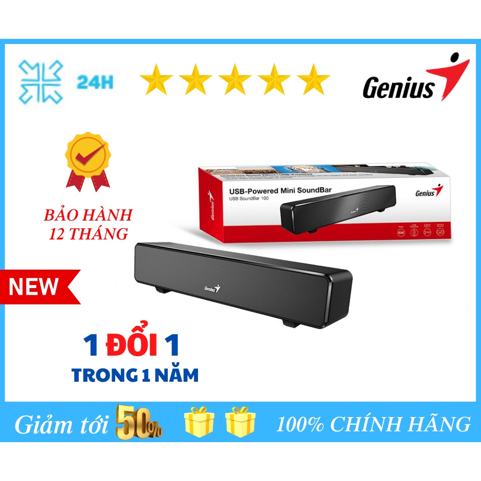 Loa Soundbar Genius 100 - Chính Hãng - BH 12 Tháng | Shopee Việt Nam