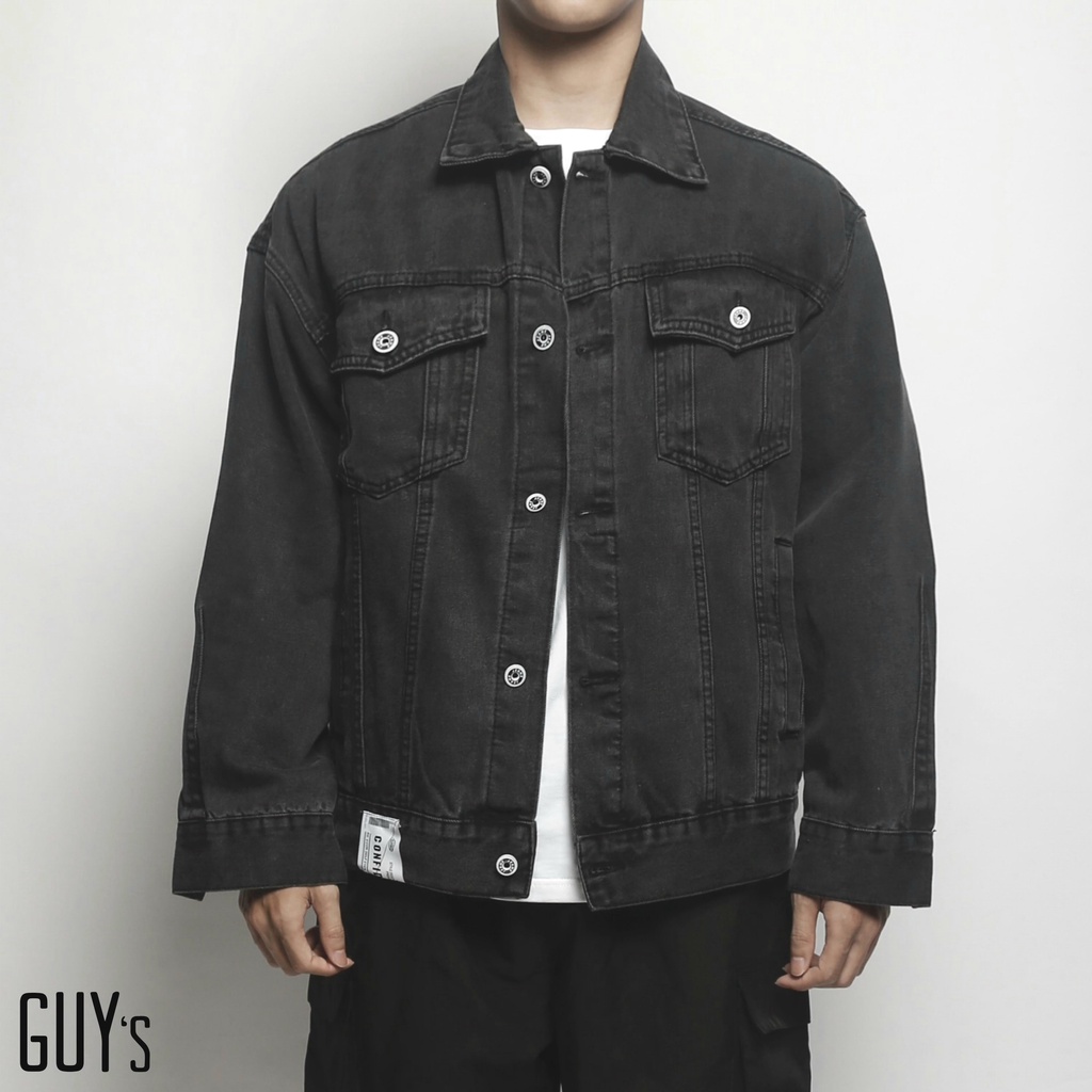 Áo Khoác Bò Nam Denim Jacket GUY's Closet -Chất Denim Dày Dặn-Form Dáng ...
