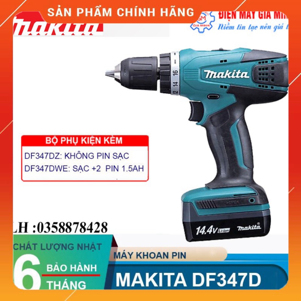 Máy khoan pin Makita DF347D 14.4V | Shopee Việt Nam