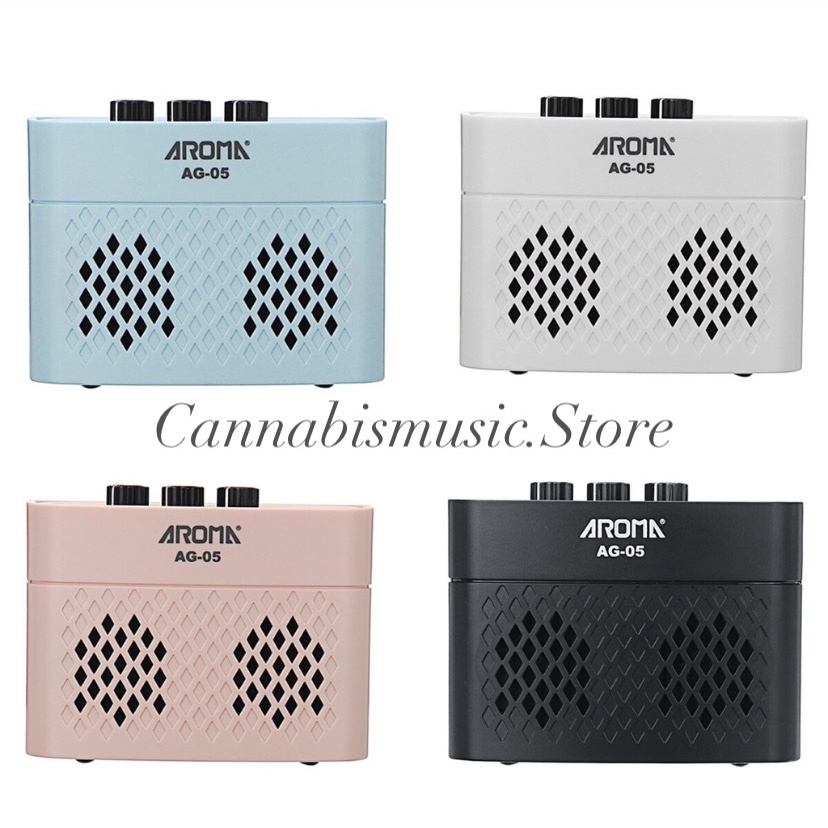 [Tặng móc khóa âm nhạc] Amply Aroma Mini AG-05 - Loa Ampli Guitar AG05 Amplifier AG5 -Bluetooth ...