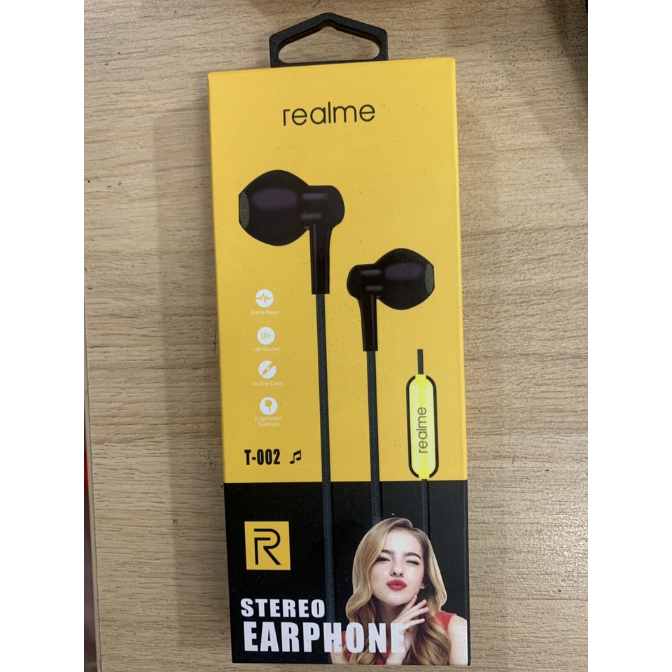 TAI NGHE NHÉT TAI REALME T-006 ÂM THANH SỐNG ĐỘNG MẪU CỰC ĐẸP | Shopee Việt Nam