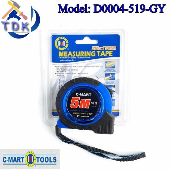 Thước cuộn 5m C-Mart D0004-519-GY vỏ bọc nhựa chống va đập | Shopee Việt Nam