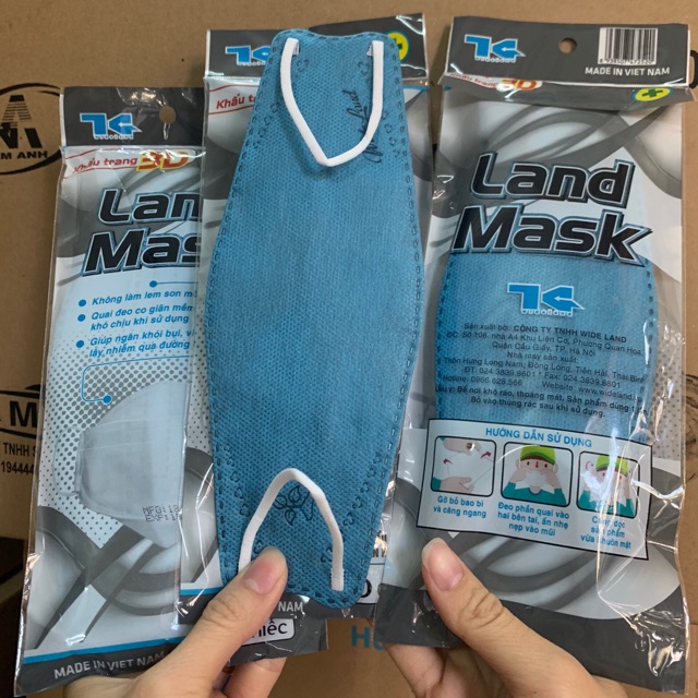 [CHÍNH HÃNG] TÚI 6 CÁI- KHẨU TRANG 3D LAND MASK THAN HOẠT TÍNH | Shopee ...