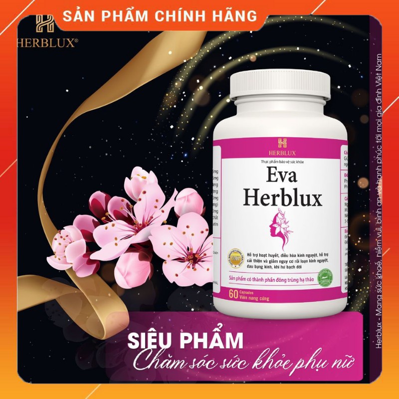[EVA HERBLUX] Thực Phẩm Bảo Vệ Sức Khỏe Eva- Hỗ Trợ Hoạt Huyết, Điều ...