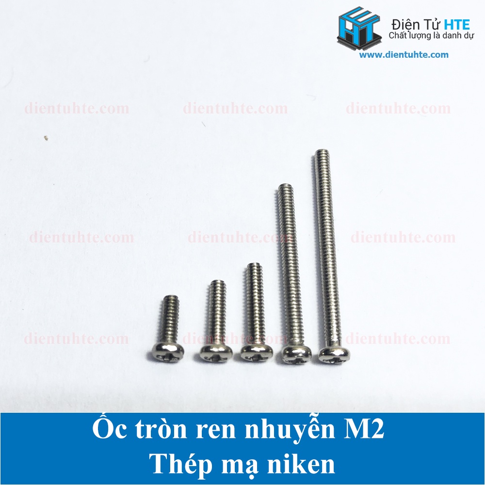 Ốc tròn (Bulon) ren nhuyễn M2 thép mạ niken | Shopee Việt Nam