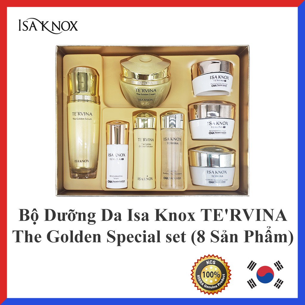 Bộ dưỡng da Isa Knox Tervina The Golden Special Set Gift (8 sản phẩm ...