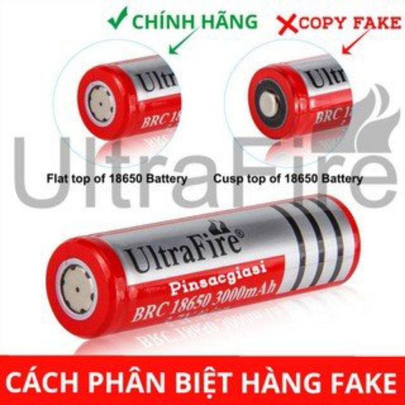 Pin 18650 Ultra Fire 3000mah Chính Hãng | Shopee Việt Nam