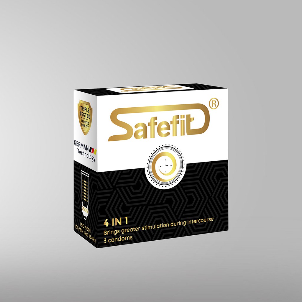 Bao cao su SafeFit 4 in 1 (hộp 3) | Shopee Việt Nam
