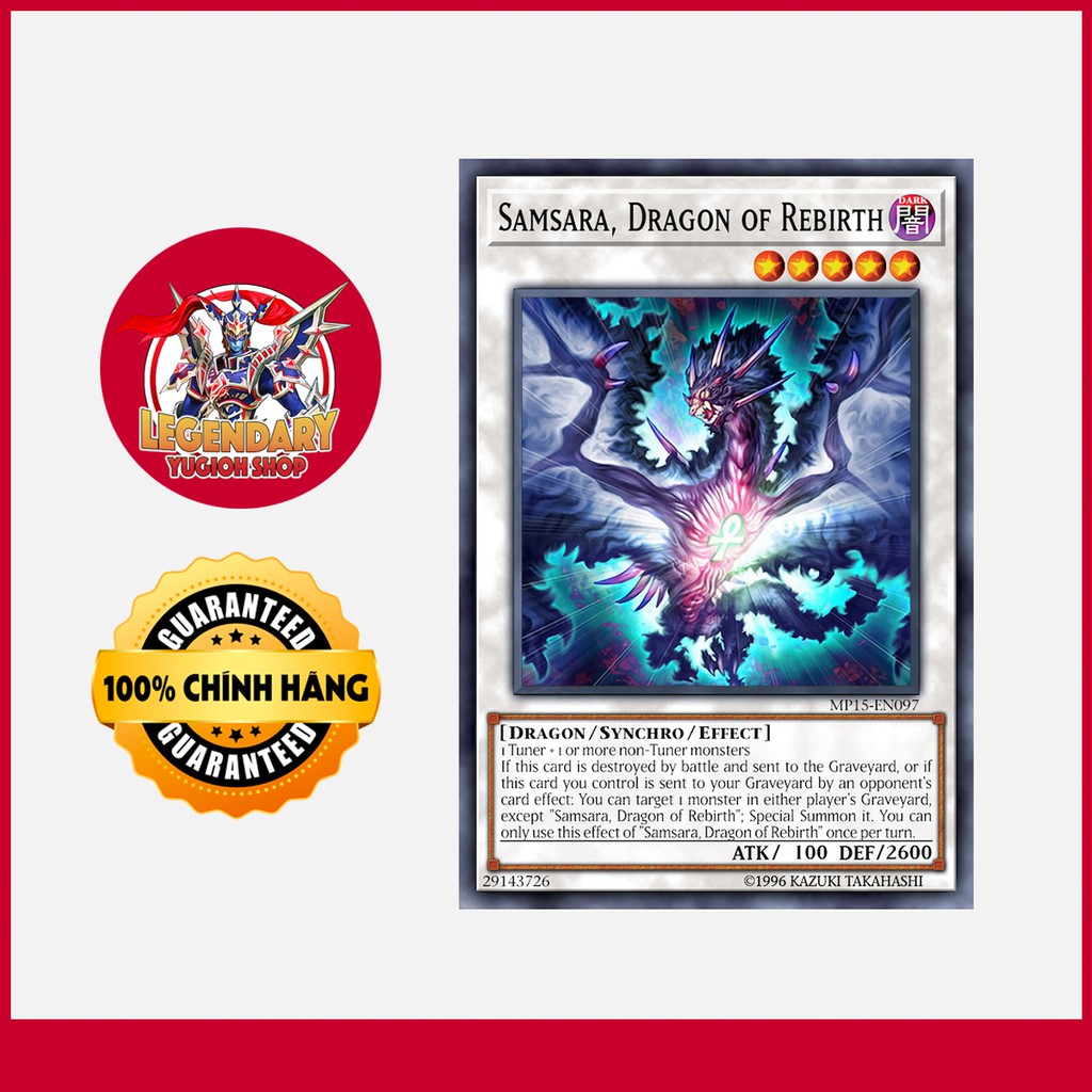 [Thẻ Bài Yugioh Chính Hãng] Samsara, Dragon of Rebirth | Shopee Việt Nam